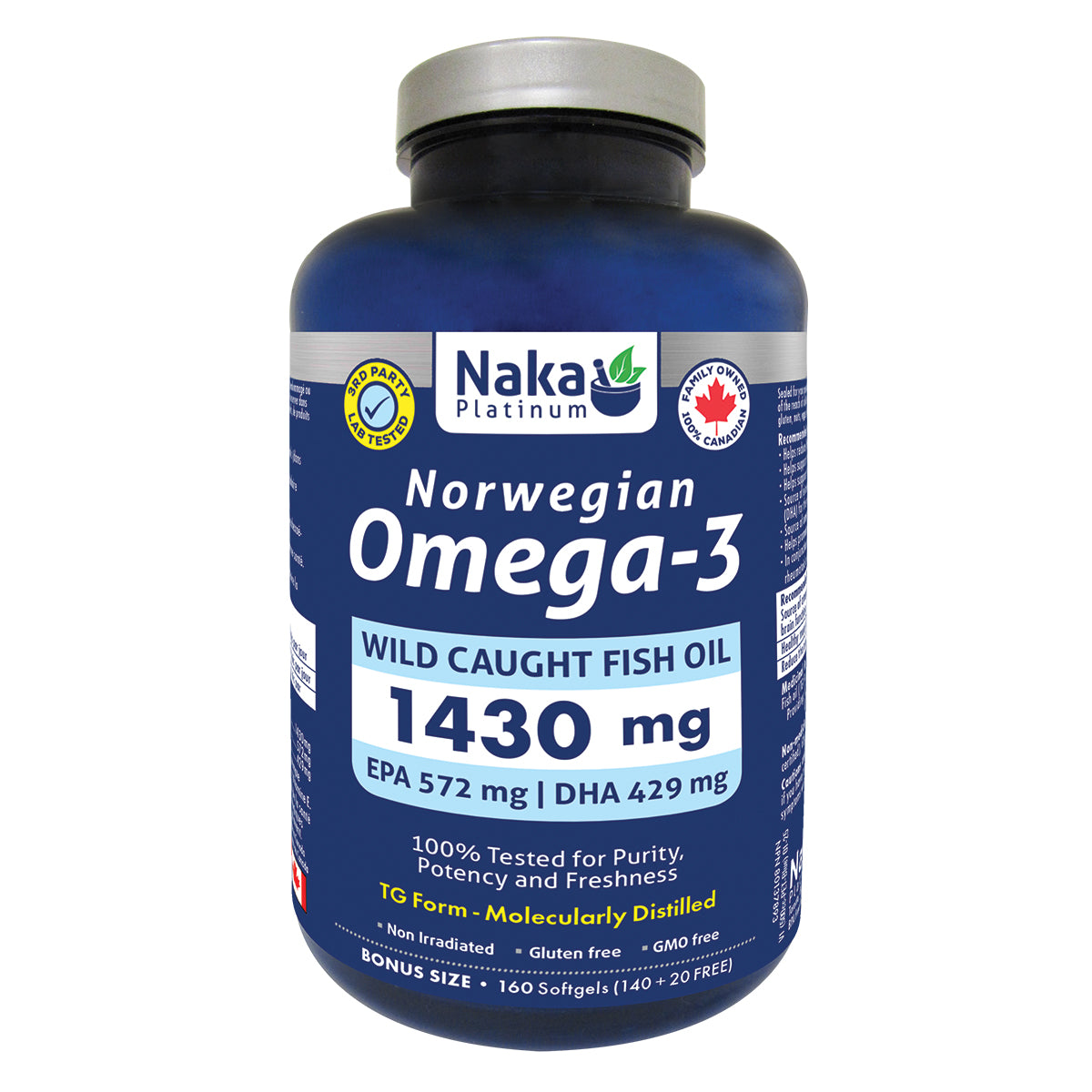 Platinum Norwegian Omega 3 - 160 softgels – Naka Order