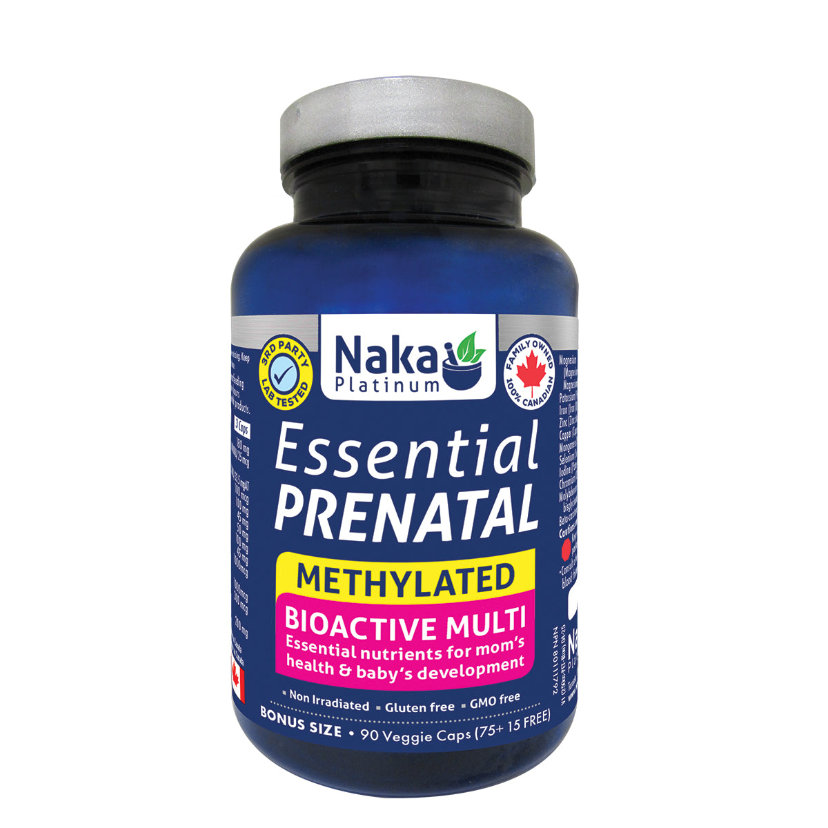 Platinum Essential Prenatal - 90 vcaps – Naka Order
