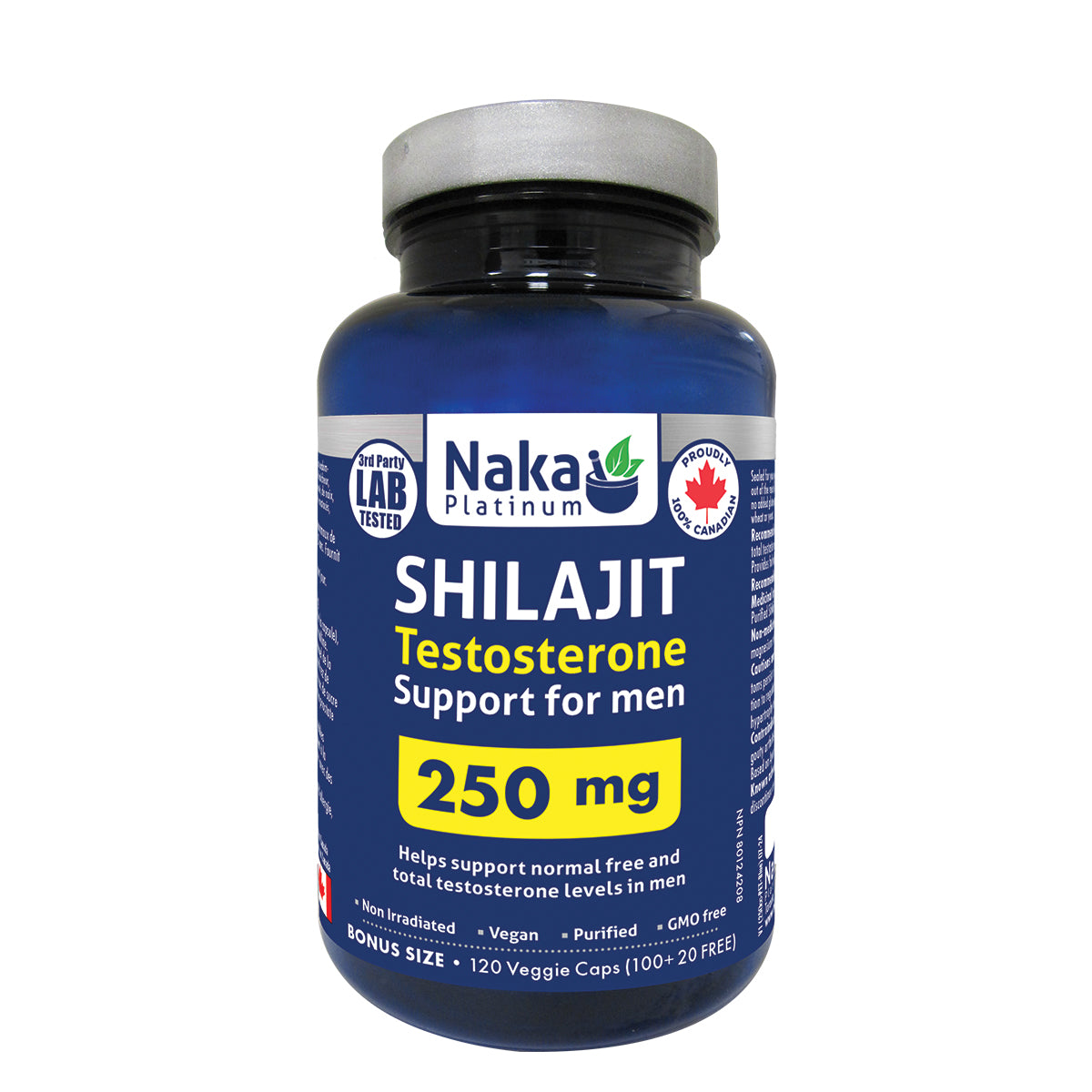 Platinum Shilajit Testosterone - 120 vcaps – Naka Order